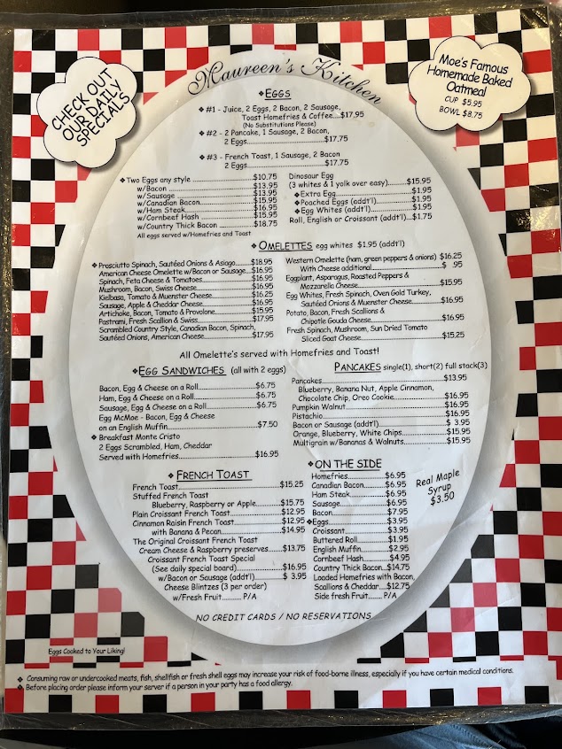 Maureen's Kitchen - Menu | Best Breakfast & Brunch in Smithtown, NY